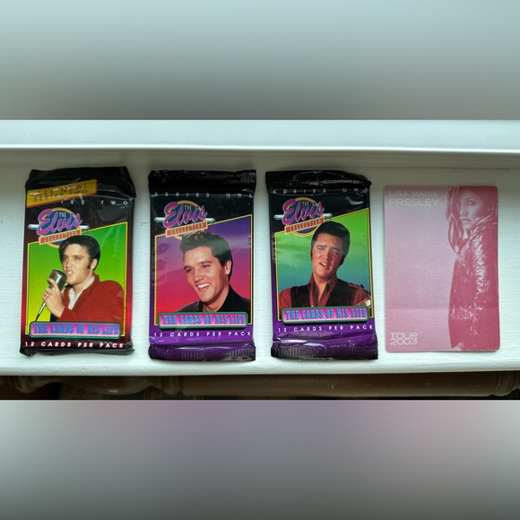 Other | Vintage Elvis Presley Collector Cards And Lisa Marie Backstage ...